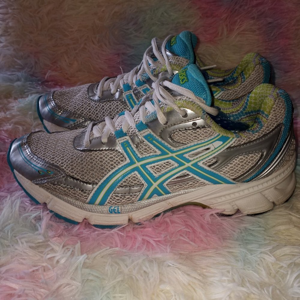 Asics Silver Blue Running Sneakers - Gem